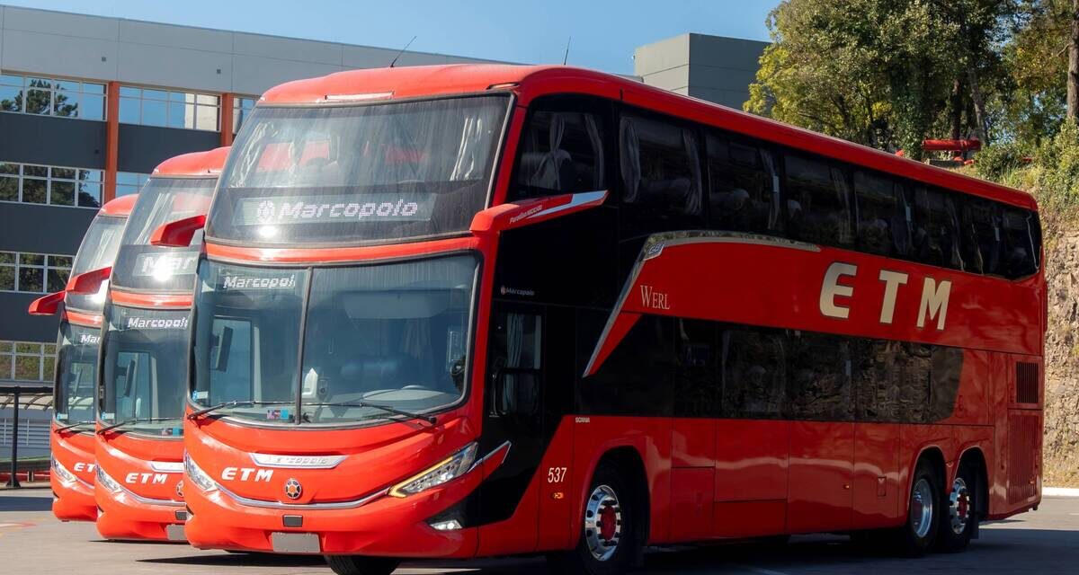 ETM renova frota com 36 ônibus Marcopolo Paradiso G8 DD – AutoIndústria